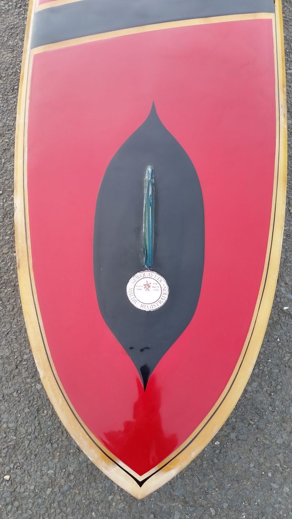 8ft 1960s Bilbo Transitional Stringerless Surfboard