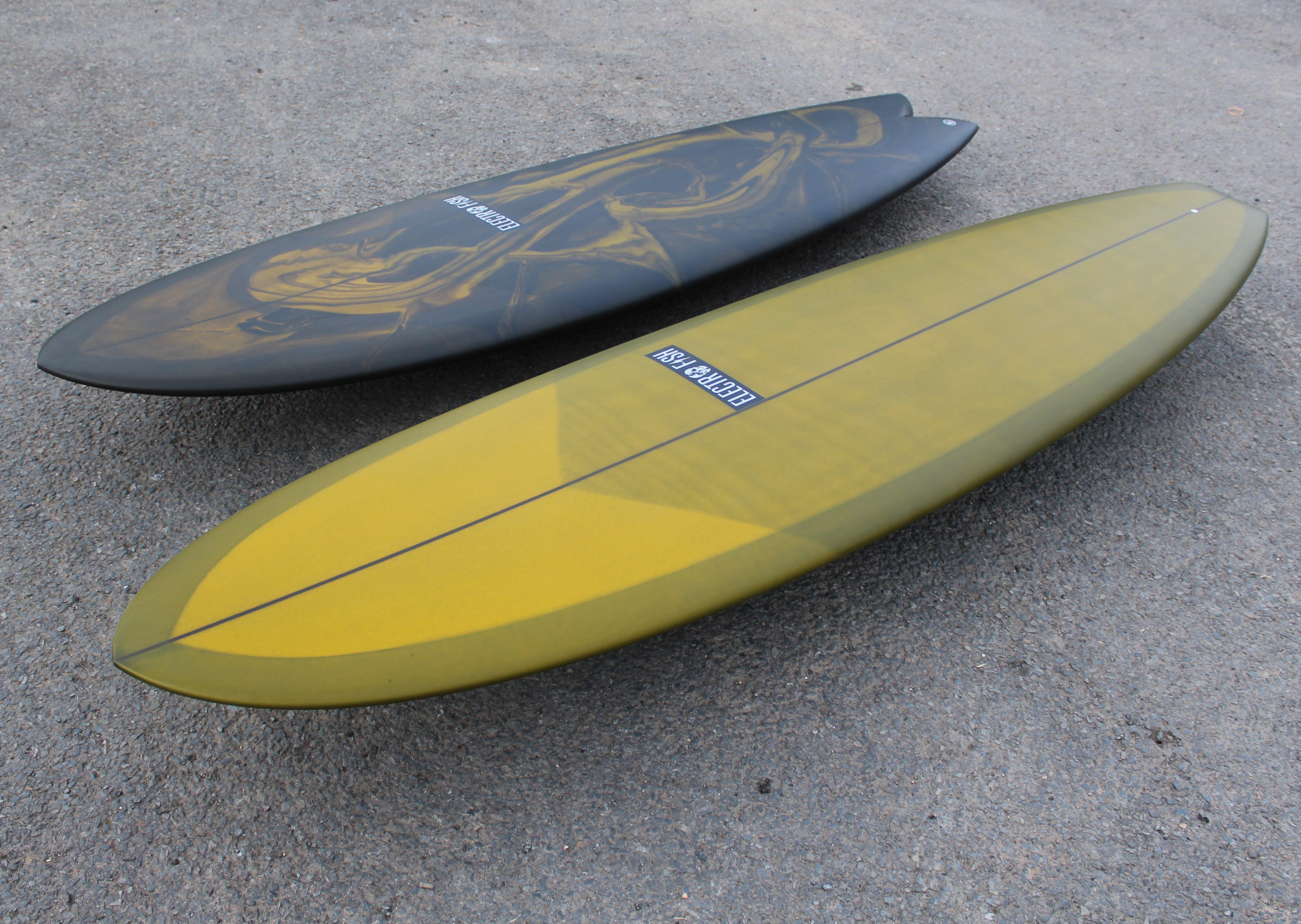 7'10 Square Tail Singelfin Midlength - Electrofish Surfboards