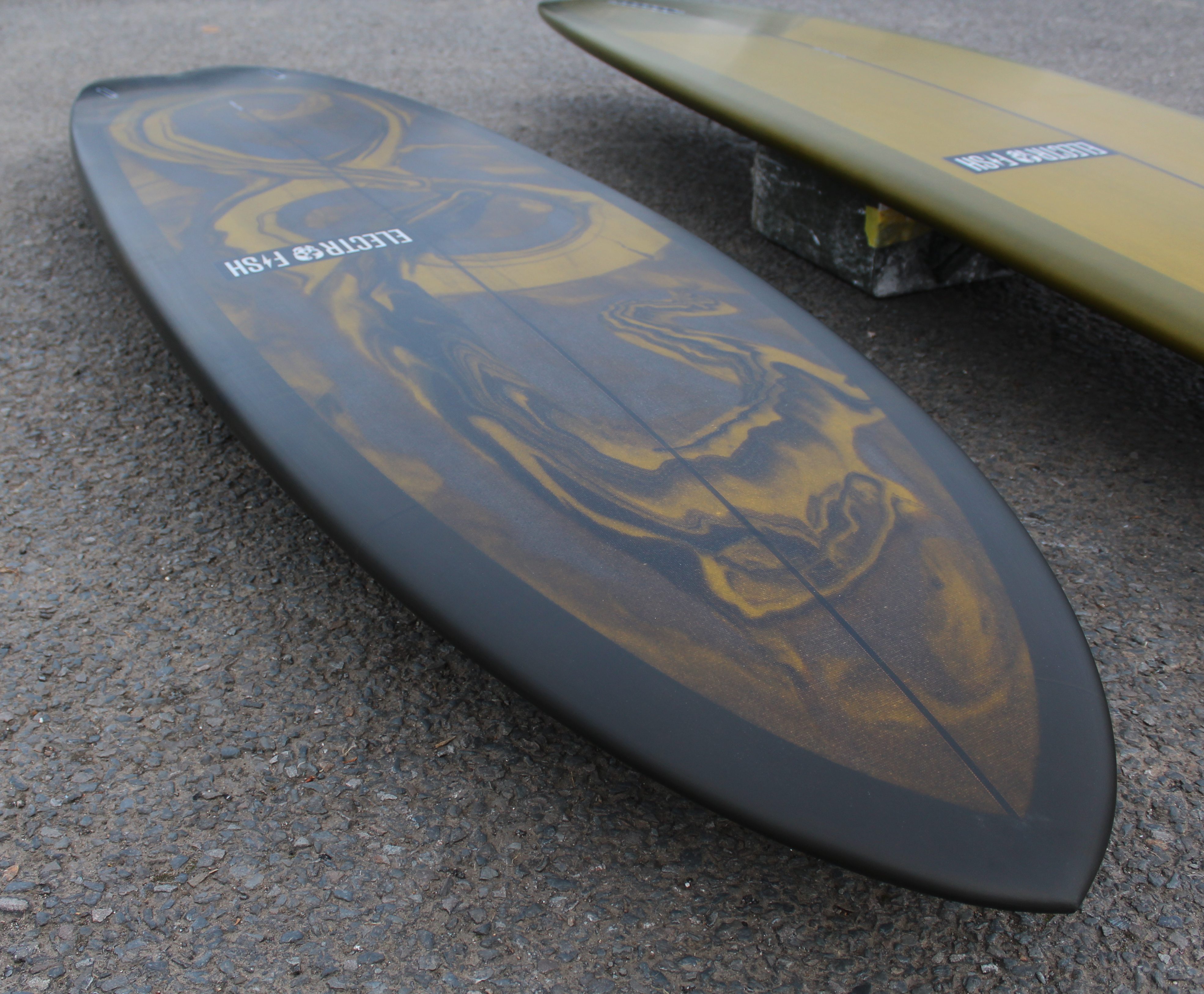 7'4 Long Fish Twin Midlength Surfboard - Electrofish Surfboards